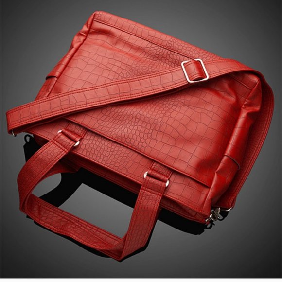 Think Geek | Bags | Rare Thinkgeek 26 Red Dragon Scale Vegan Leather ...